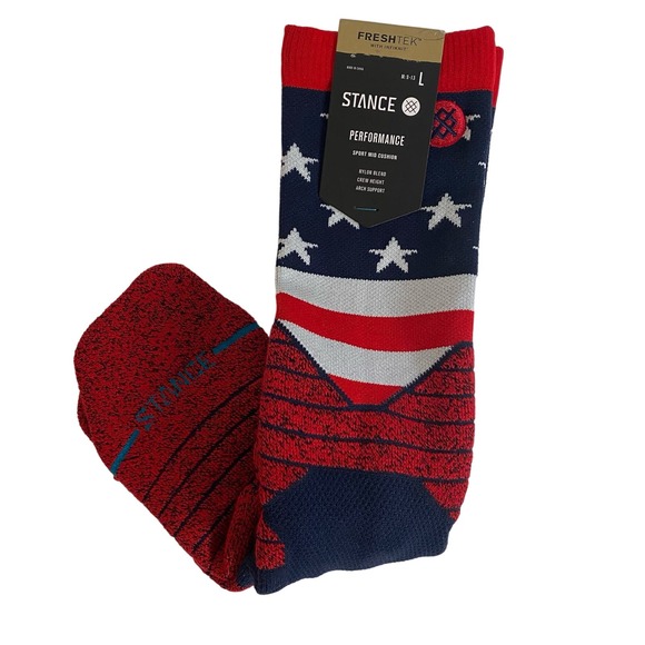 Stance | Underwear & Socks | Stance Crew Socks Red White Blue American ...